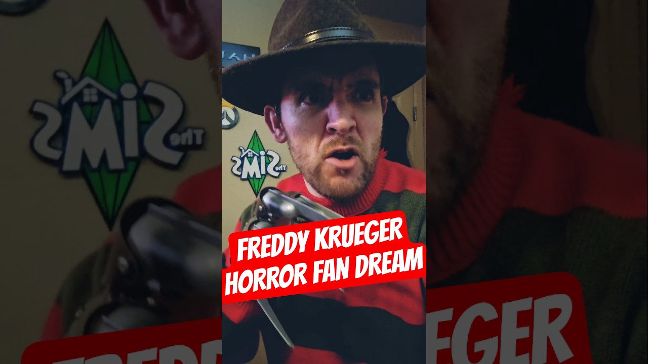 Freddy Krueger in a Horror Fan's Dream #freddykrueger #nightmareonelmst #horror #spooky