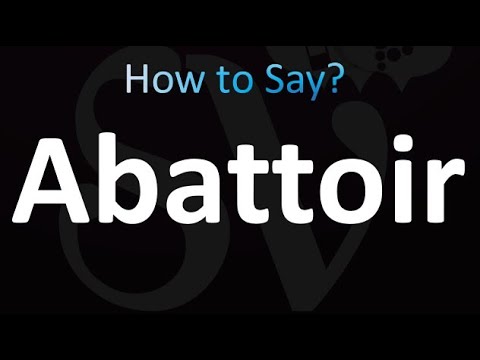 How to Pronounce Abattoir (Correctly!)