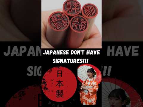 Japanese Dont have Signatures | Japanese Seal| Hanko Or Inkan