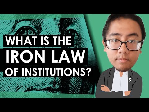 What is the Iron Law of Institutions?