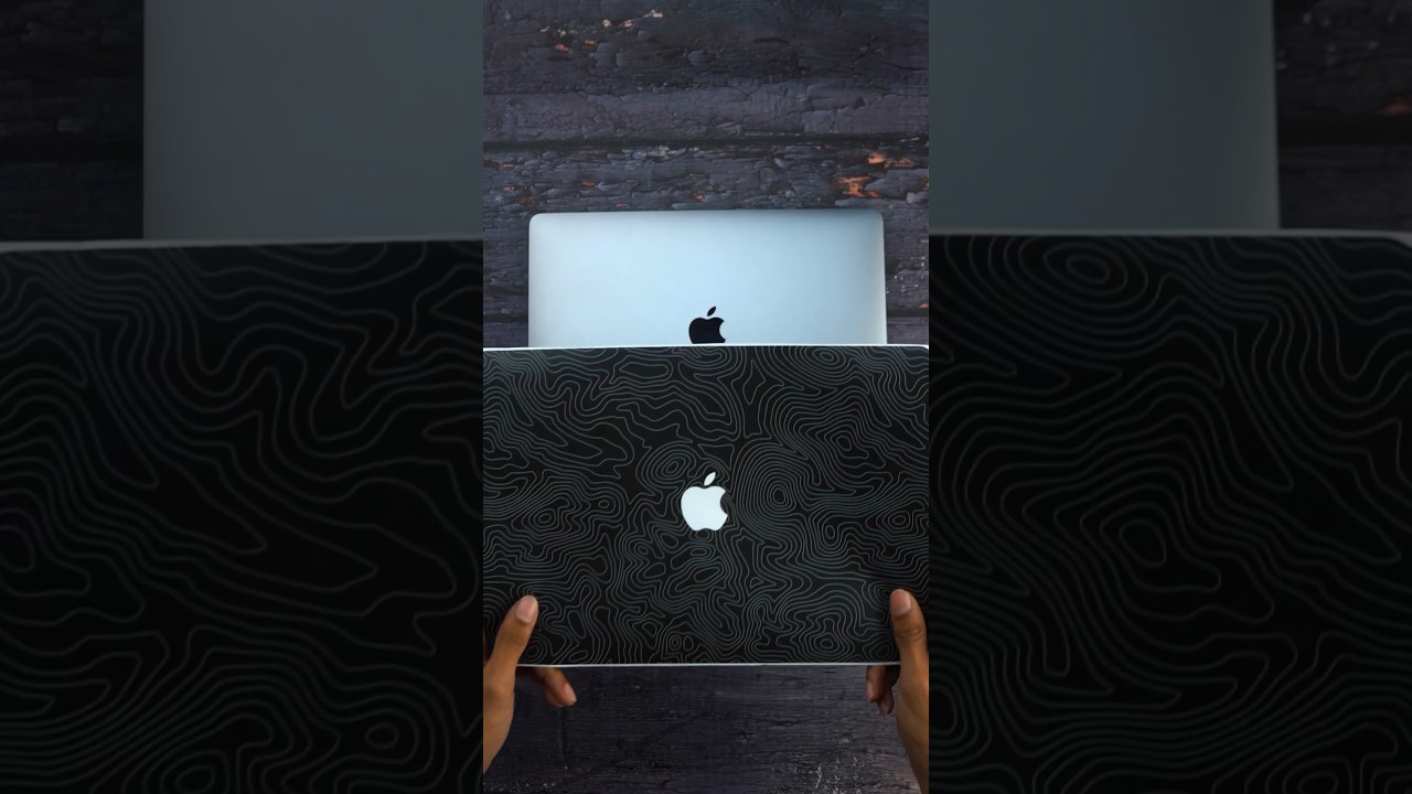 MacBook Air M1 Galaxy skin Unboxing! #shorts #macbook #skins #galaxy #unboxing #asmr #review