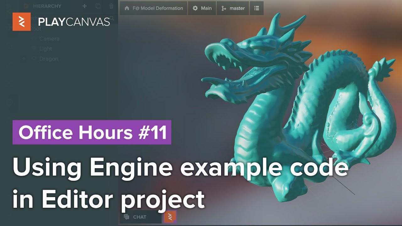 Using Engine example code in Editor project - PlayCanvas Office Hours #11