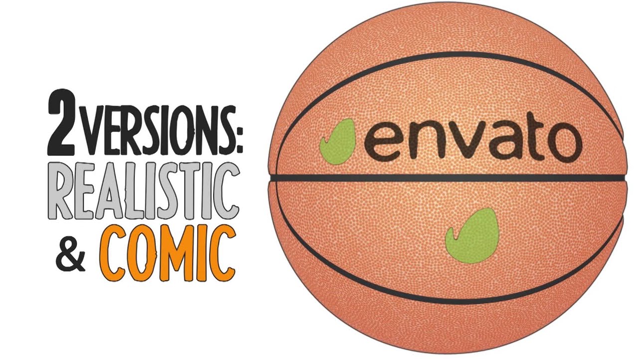 Videohive - Editable Rotating Basketball
