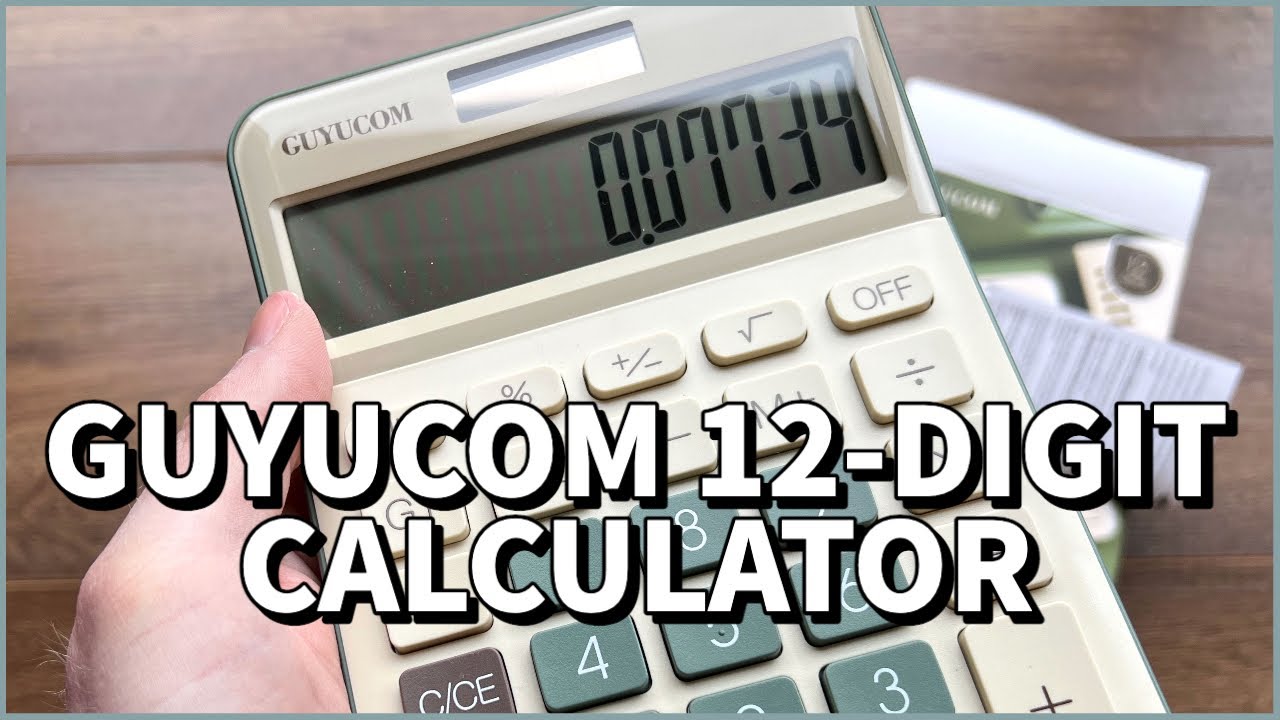 REVIEW of GUYUCOM 12-Digit Desktop Calculator with Dual Power