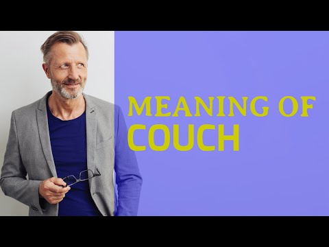 Couch | Meaning of couch