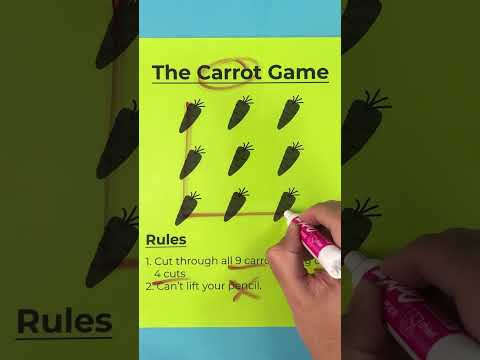 This carrot puzzle looks easy but it will test your logic to the max.