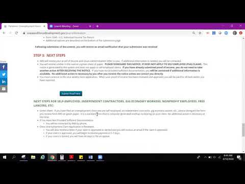 Information for self-employed individuals applying for unemployment
