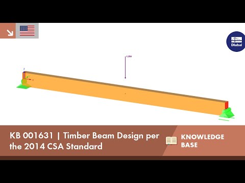 KB 001631 | Timber Beam Design per the 2014 CSA Standard