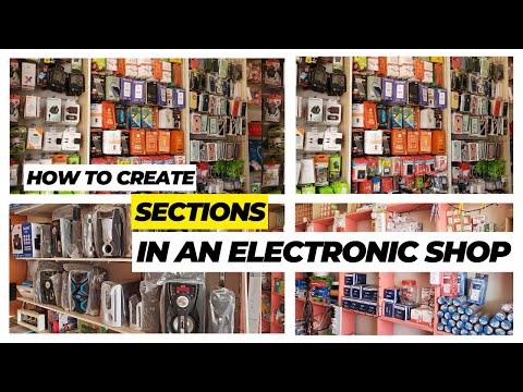 How to start up an electronic shop business with best sections?