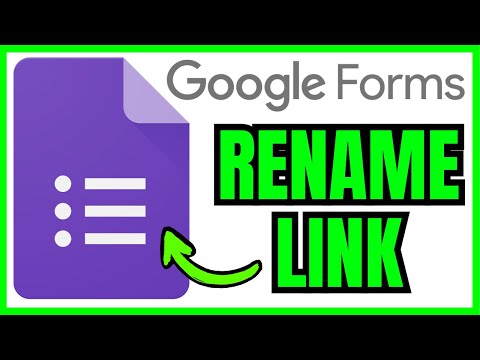 How To RENAME Google Form Link (QUICK & EASY) 2025