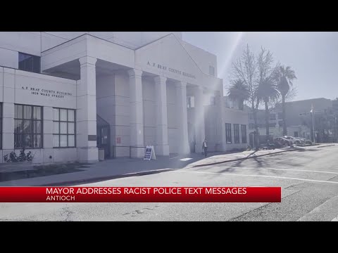Antioch mayor addresses racist police text messages