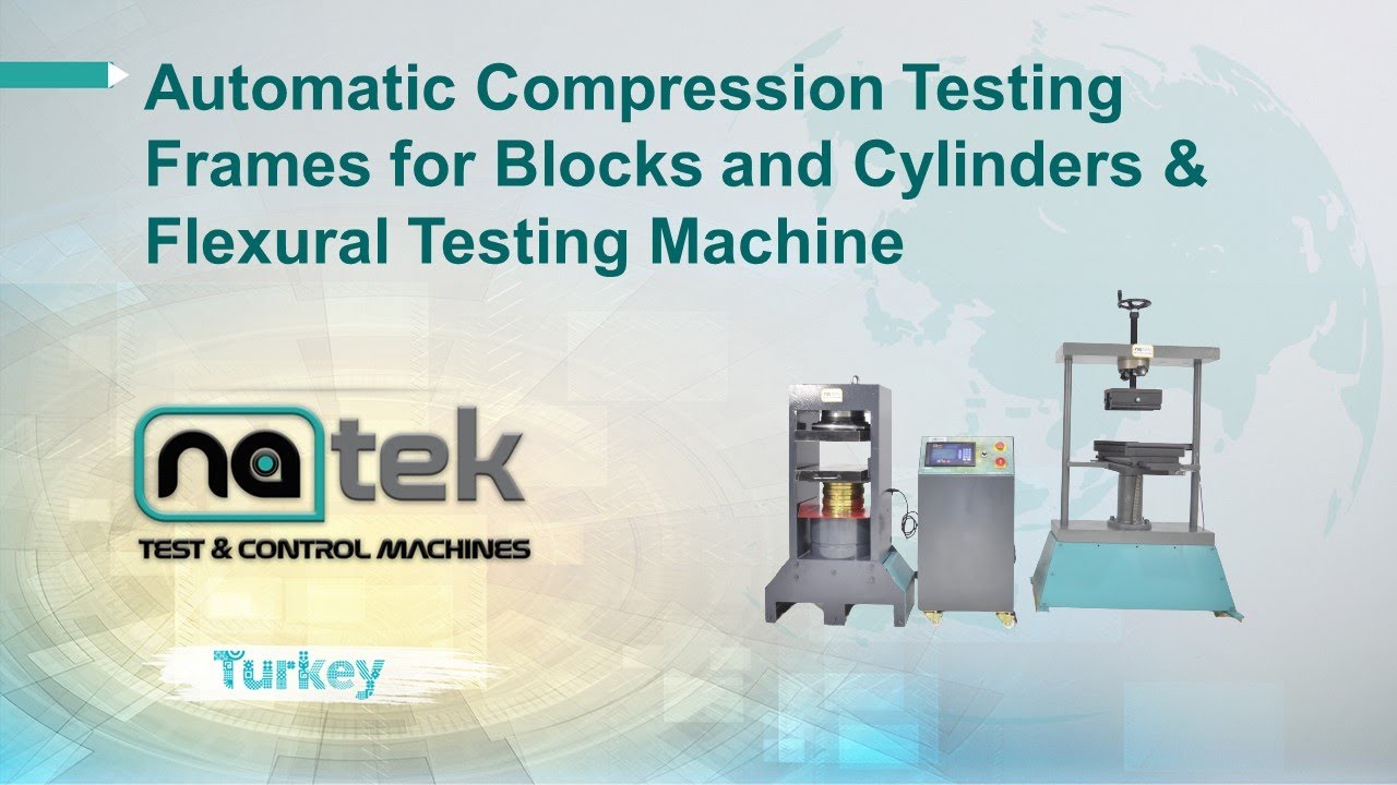 Automatic Compression Testing Frames for Blocks and Cylinders & Flexural Testing Machines
