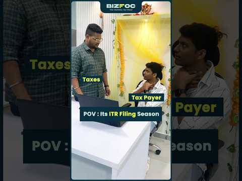 When it's Taxes vs Taxpayer… only the smart ones call Bizfoc for backup!😎📄#itr #itrfiling #itrreturn