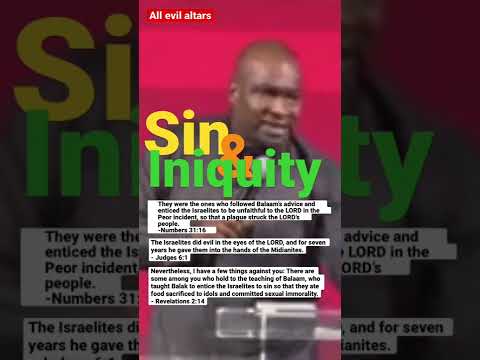 Sin & iniquity #apostlejoshuaselman #shorts #sin #iniquity #altars