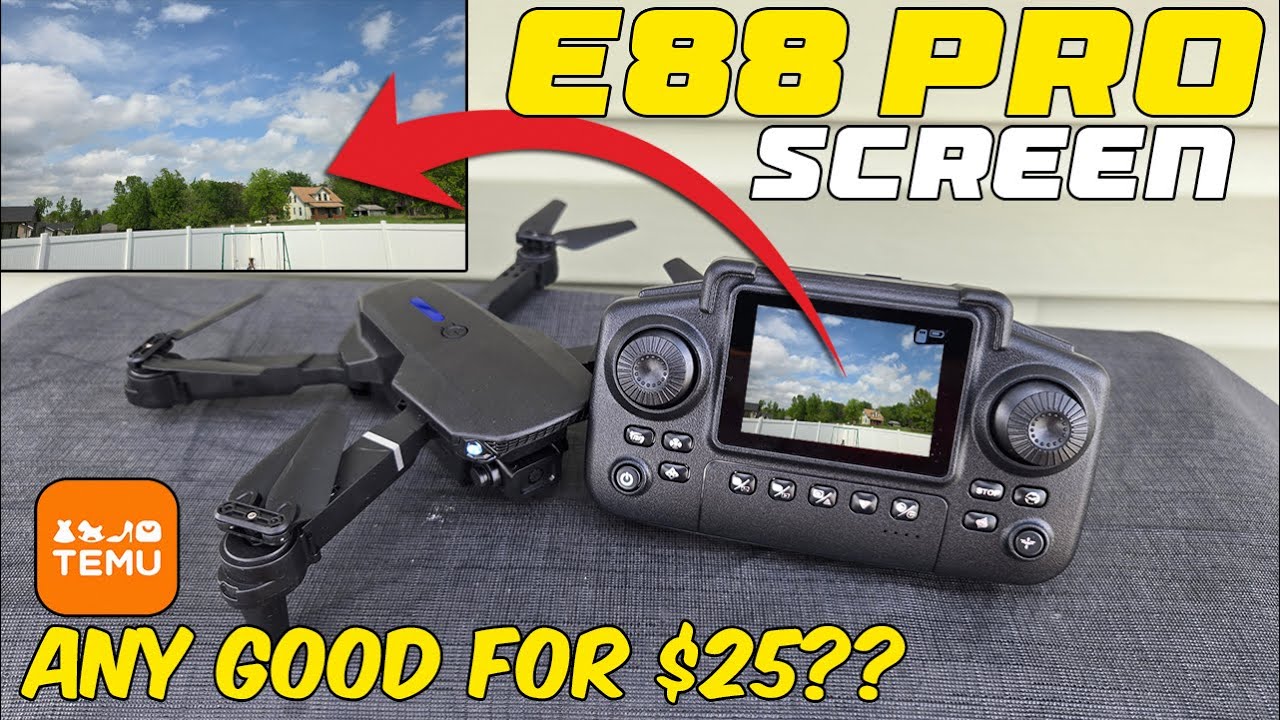 *ALL NEW 2025* E88 Pro Screen Drone from Temu | Is it Any Good for $25?