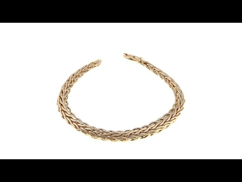 Passport to Gold 14K Yellow Gold Wheat Chain 8" Bracelet