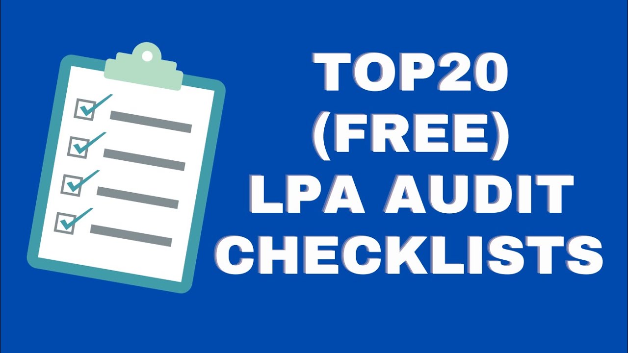9 best free Layered Process Audit Checklists   templates – ranked