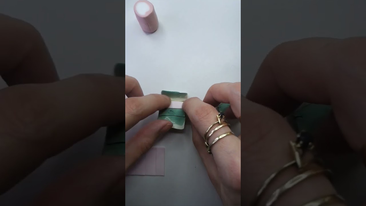 Leaf Cane how to make it polymer clay tutorial Clay Cane plants Botanical Plant #polymerclaycane