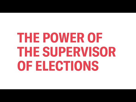 The Power of the Supervisor of Elections