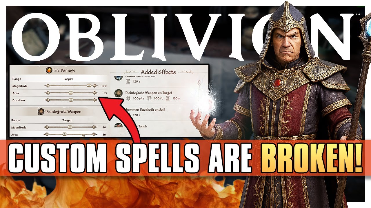 Oblivion Remastered - Spell Crafting Guide | Broken Magic & How to Craft