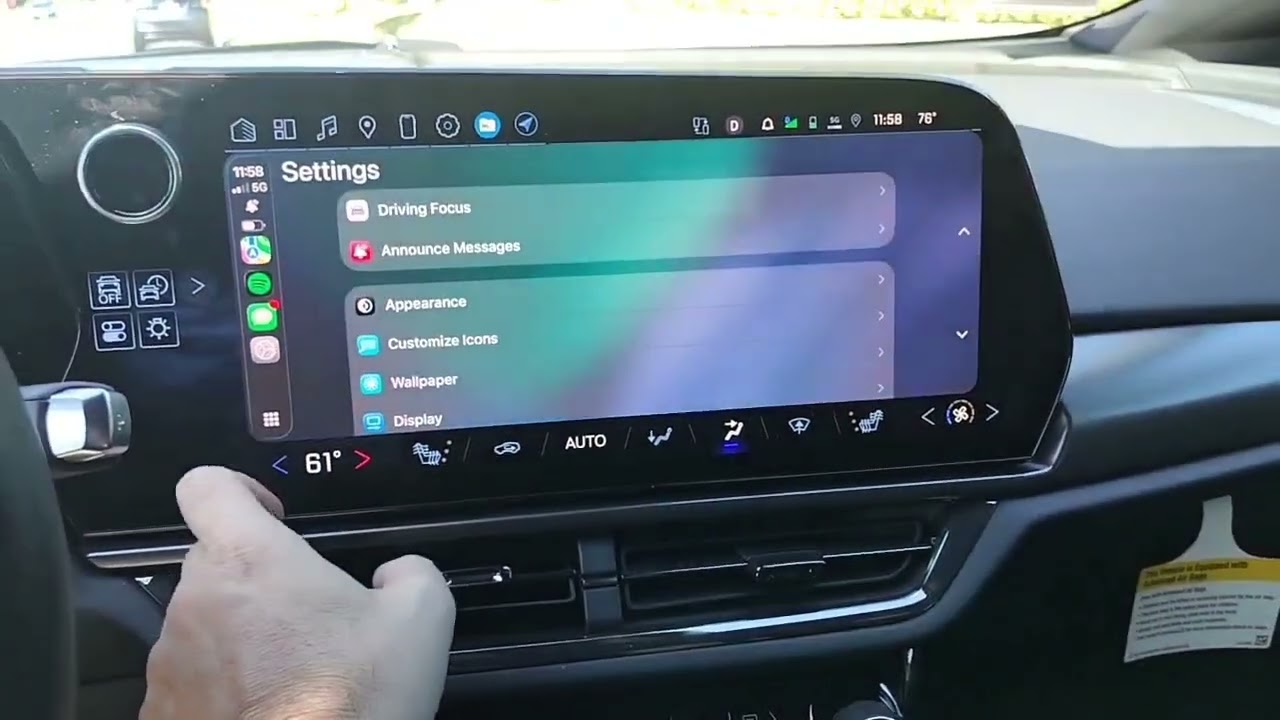 Chevy Equinox EV Apple CarPlay Demonstration