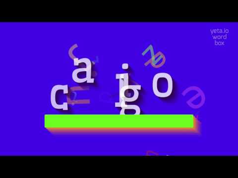 How to say "caligo"! (High Quality Voices)