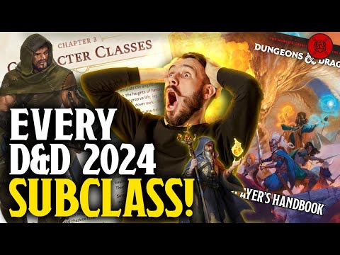 EVERY Subclass In D&D's 2024 Player's Handbook REVEALED!👀