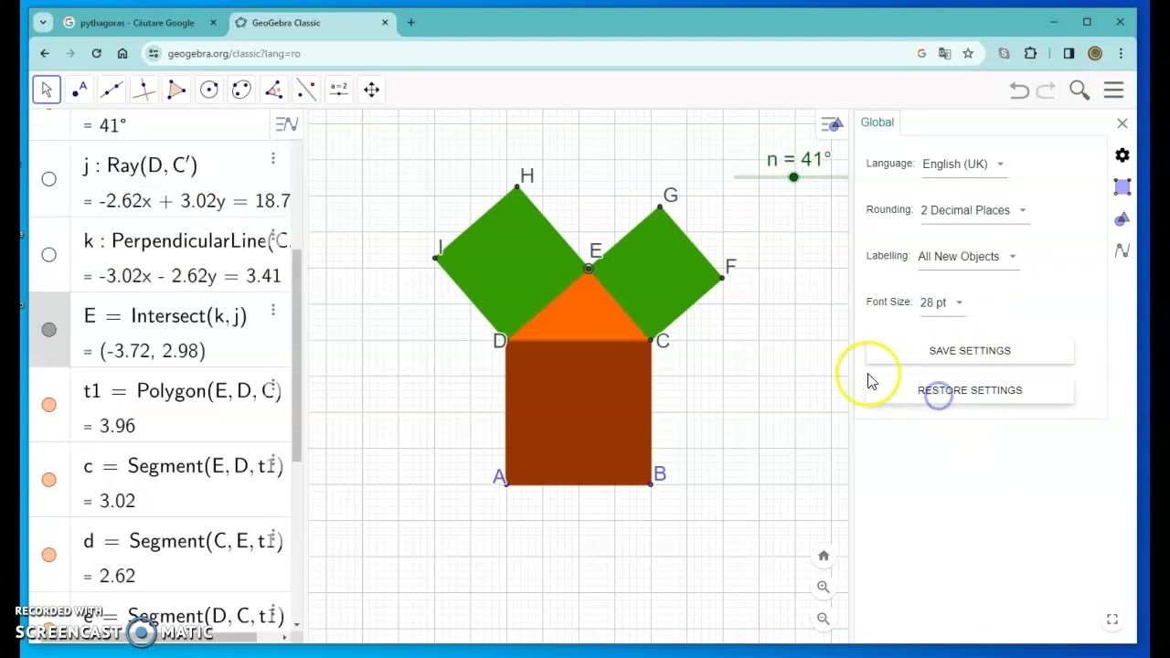 Creating tool for Pythagoras Tree