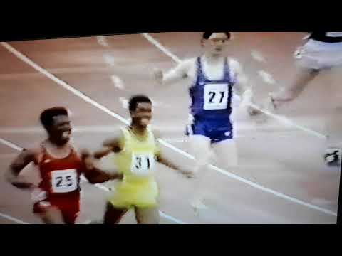 Mens 200m Michael Macfarlane , Claude Loosely, Linford Christie