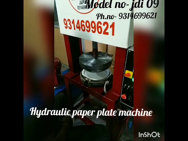 Hydraulic Thali & Paper Plate Machine - Hydraulic Double Die Paper Plate Making Machine ...