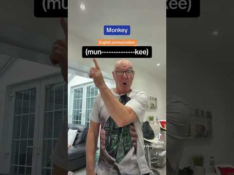 How To Pronounce Monkey in British English Language | #shorts | English Lessons