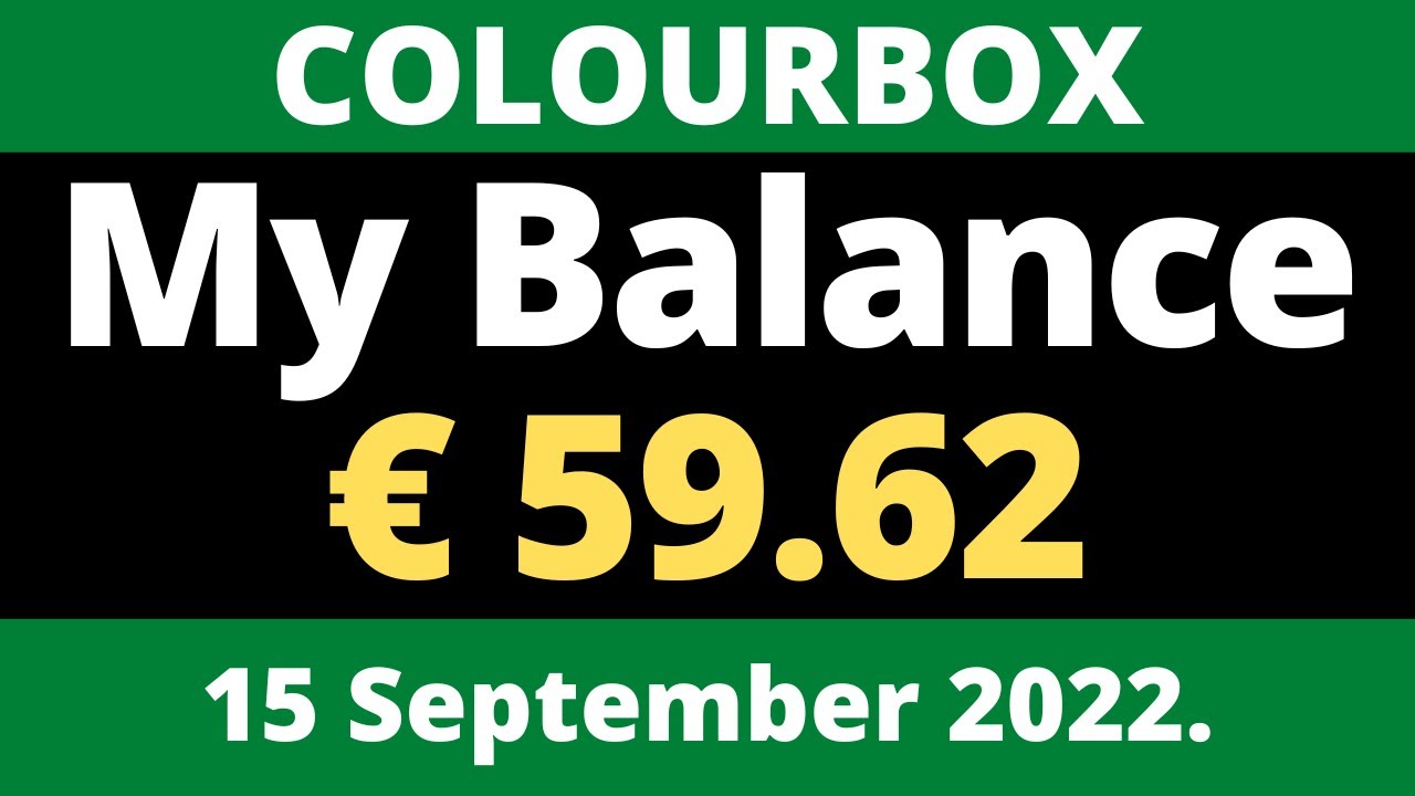 ColourBox Stock Photography - My Balance € 59.62 and Statistics
