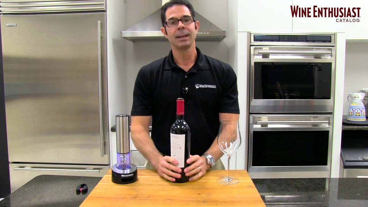 Electric Blue Automatic Wine Opener