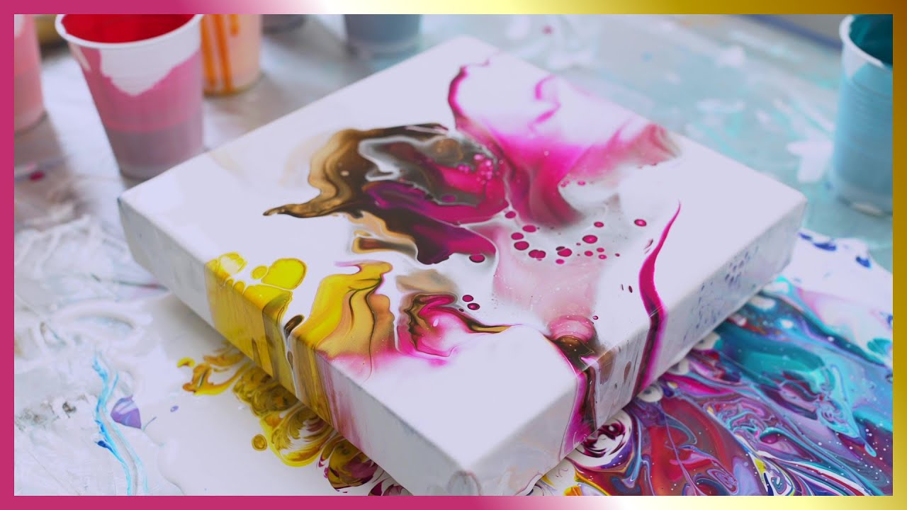 (04) Acrylic Pouring Technique The Dutch Pour