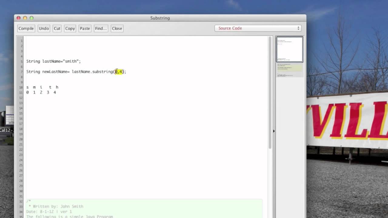 substring method java - AP Computer Science