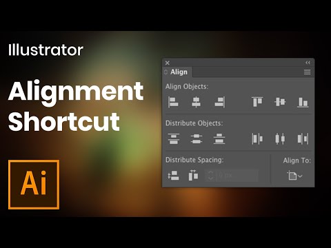 Alignment Tool Shortcut - Illustrator