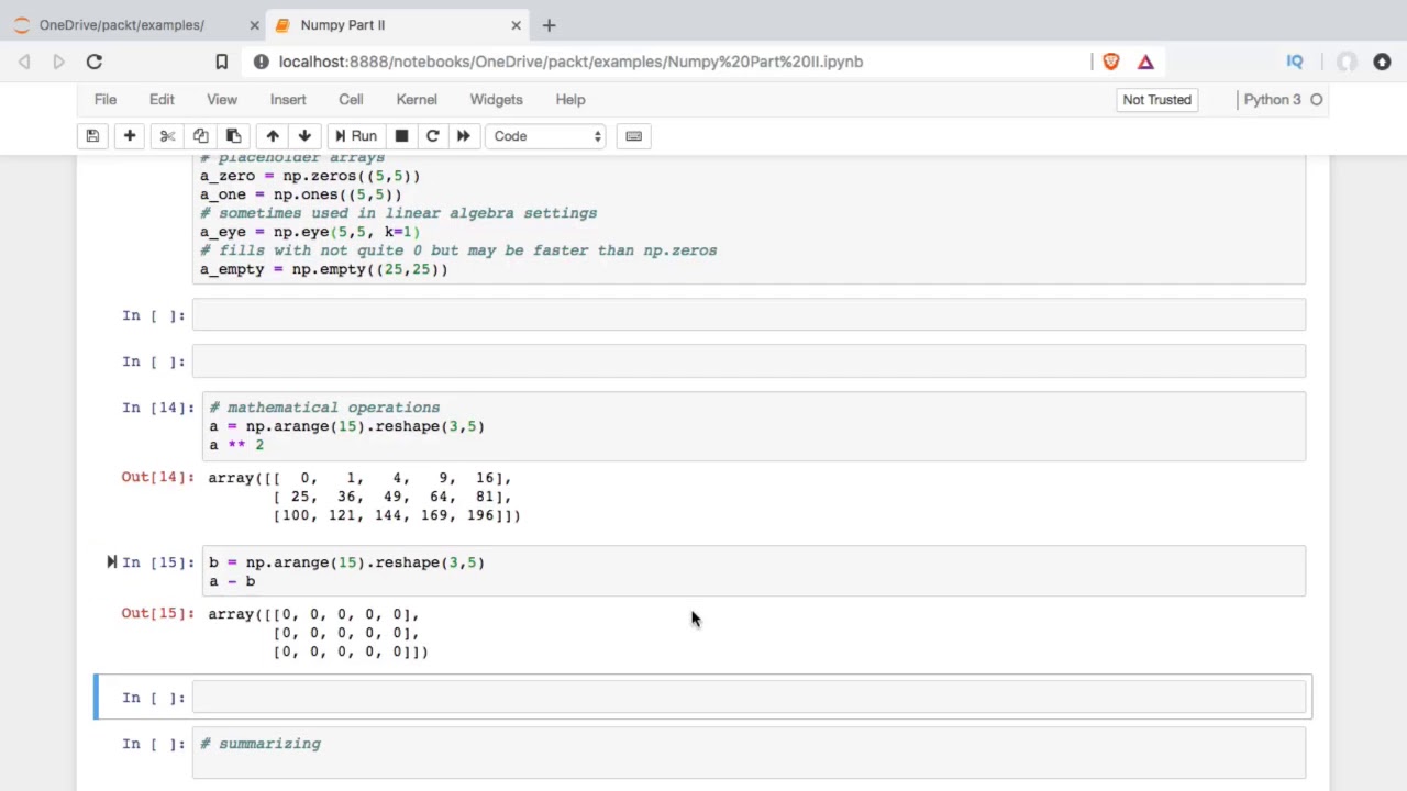 NumPy and NumPy Arrays for Beginners, Part II  Python Tutorial