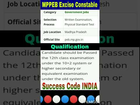 MPPEB New Vacancy 2023 | MP Govt Jobs 2022 #successcodeindia #shorts #viral #trending