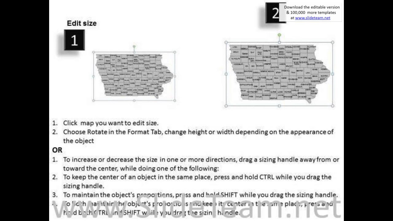 usa iowa state powerpoint maps presentation infographics slides