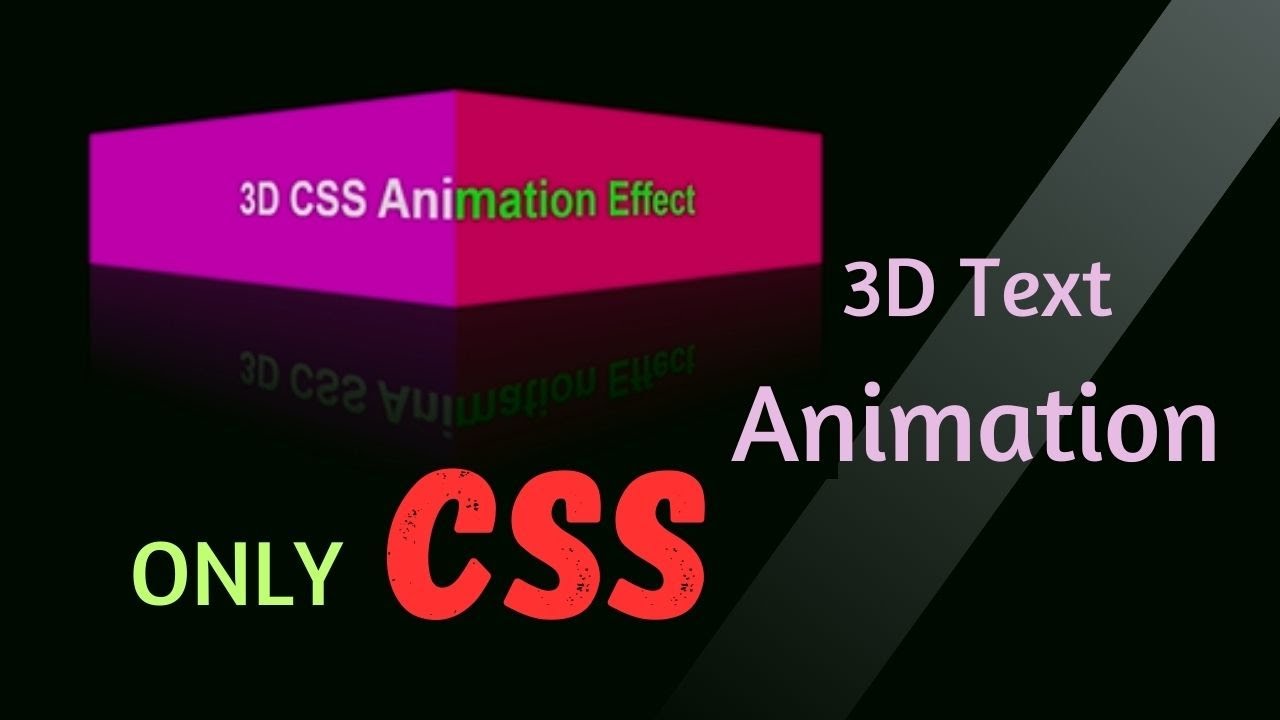 Glowing CSS Text Animation Effect | Responsive Animated Text Using HTML & CSS | CSS Animation Effect