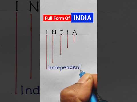 Full Form of India || India Full Form || #shorts #india