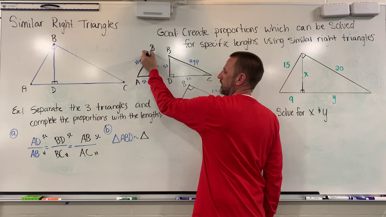 Similarity in Right Triangles part 1