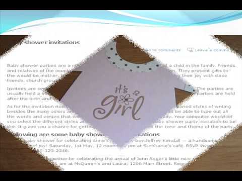 Baby shower invitations