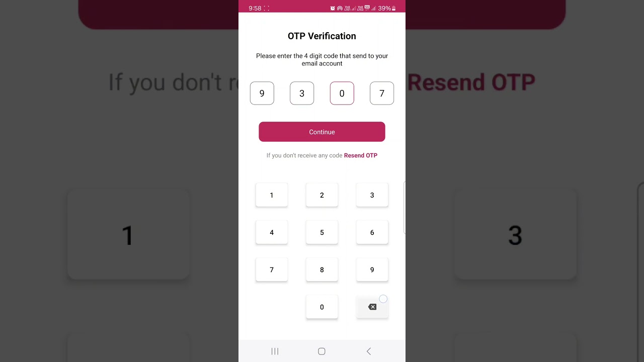 OTP Field with Custom Keyboard in React Native