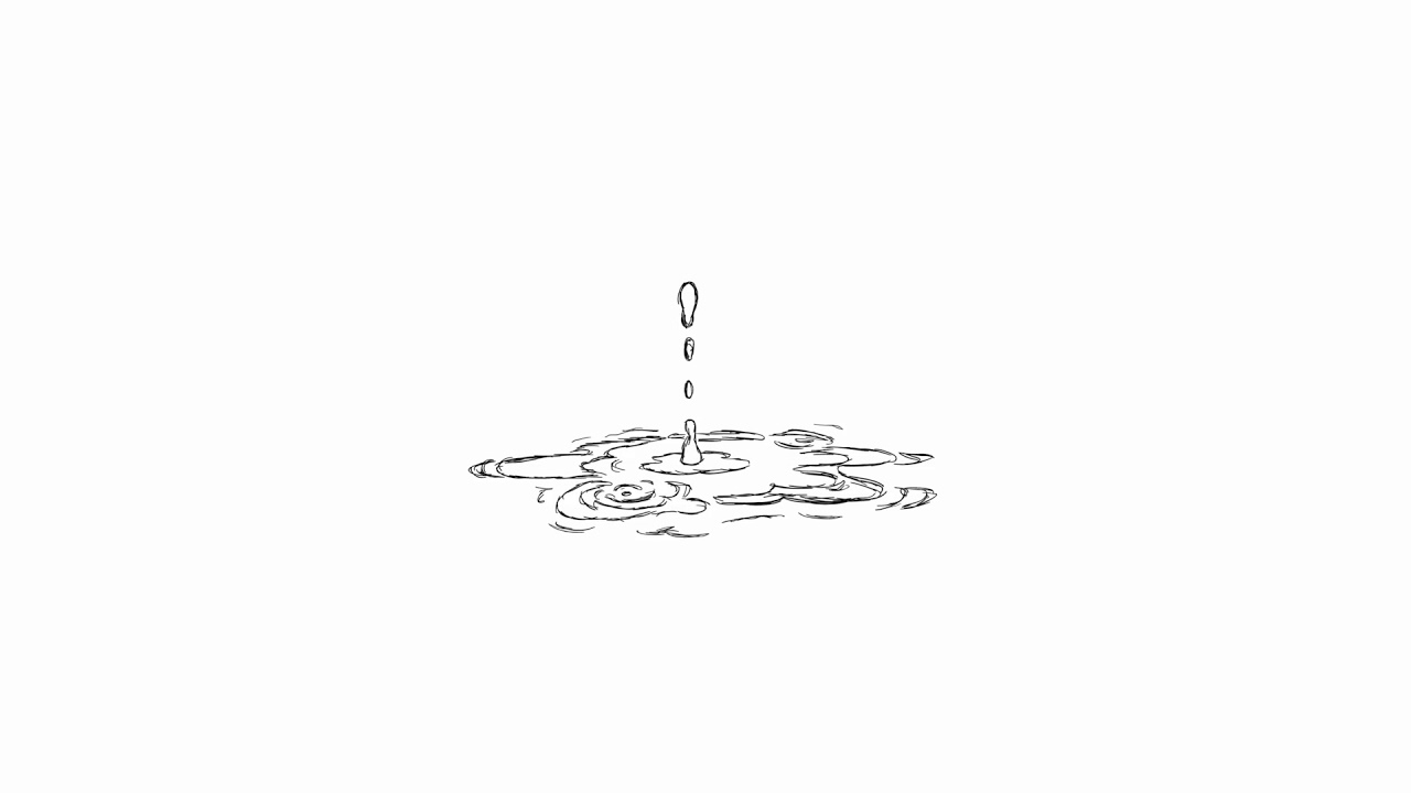 water drop rough animation