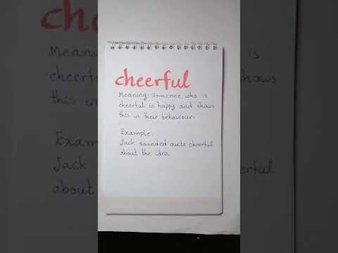meaning of "cheerful"