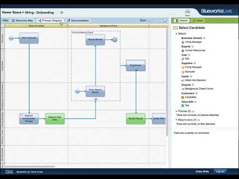 Viewer capabilities in IBM Blueworks Live