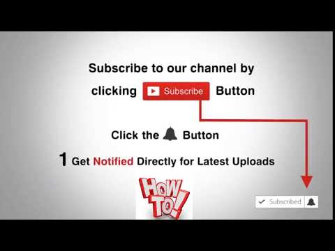 How to Make Subscribe to Our YouTube Channel Intro in easy steps free with bell icon | by How To