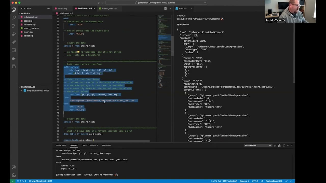 Demo: Bulk Insert and Improved Ingest Capabilities