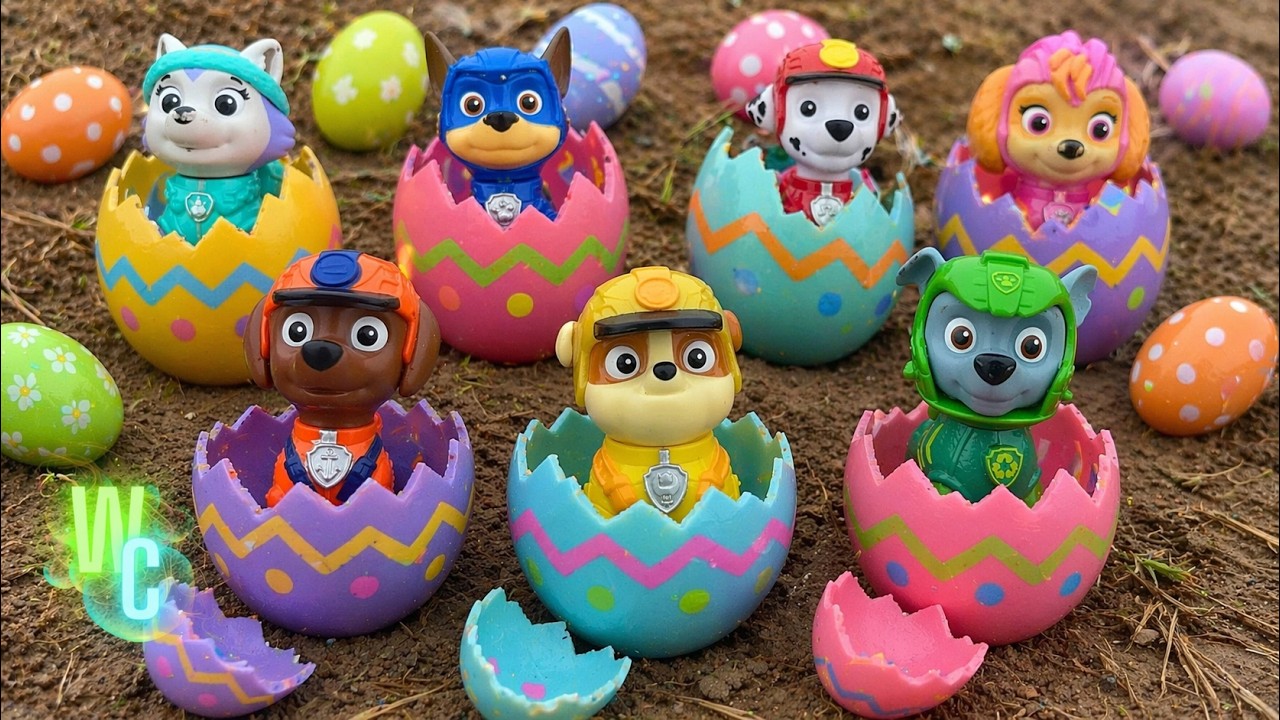 GIANT Easter Eggs Surprise! 🐾 PAW Patrol Toys Hidden Inside!